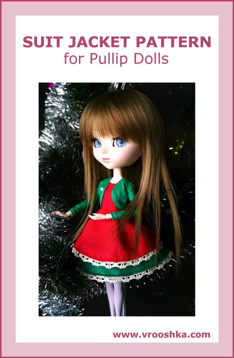 Suit Jacket Sewing Pattern for Pullip-Type Dolls – Vrooshka